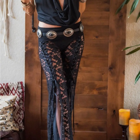 Lace Butik | Pants & Jumpsuits | Lace Flare Pants Cowgirl | Poshmark